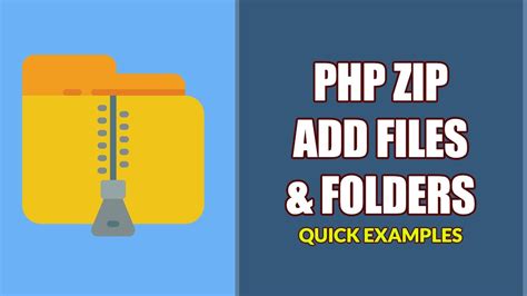 How To Add Files And Folders In Php Zip Youtube