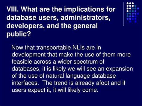 Ppt Natural Language Interfaces To Databases Powerpoint Presentation Id4443886