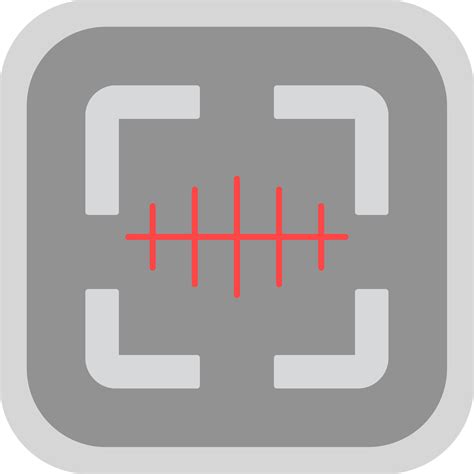 Barcode Scanner Flat Round Corner Icon 42945142 Vector Art At Vecteezy