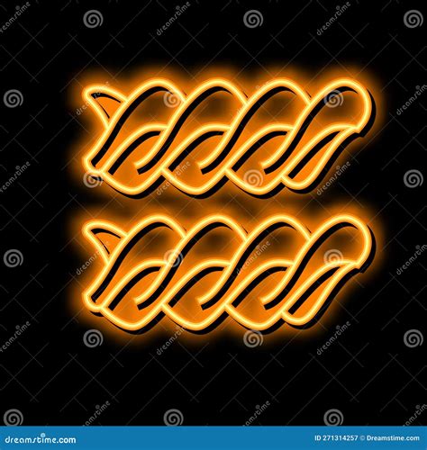 Fusilli Pasta Symbols Or Icons Hand Drawn Black Line Vector Illustration Isolated On White