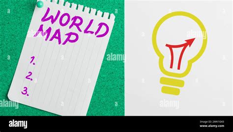 Handwriting Text World Map Business Showcase A Diagrammatic Representation Of The Surface Of