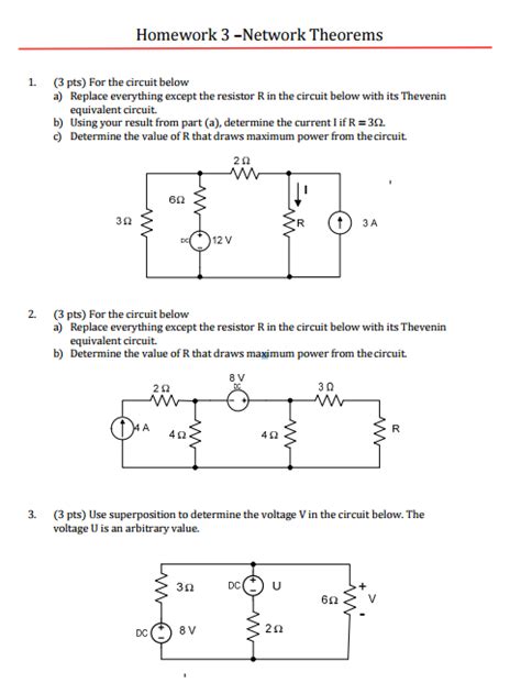 Solved For The Circuit Below Replace Everything Except The