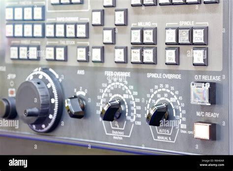 Machine Control Panel CNC Stock Photo Alamy