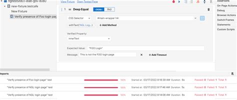 Testing Why Isnt Testcafe Studio Assertion Message Appearing In
