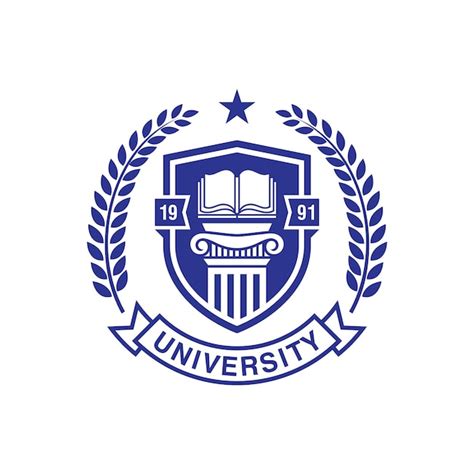 Création De Logo Dinsigne Déducation Emblème De Lycée Universitaire Modèle De Logo Vectoriel