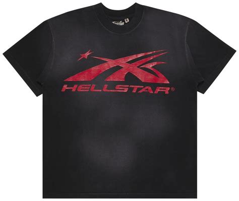Buy Hellstar Classic Tee Black Red 9357 1ss240103ct Blrd Goat