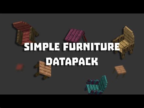 Simple Furniture [datapack] Minecraft Data Pack