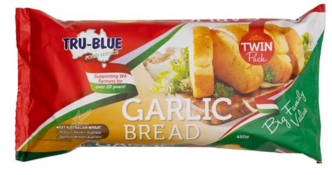 Garlic Bread 2 Pack 450gram Tru Blue Food Service