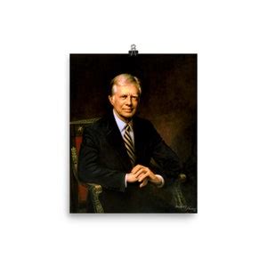 Jimmy Carter Official Portrait Poster Print Etsy
