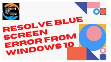 PPT Resolve Blue Screen Error From Windows 10 PowerPoint Presentation Free To Download Id