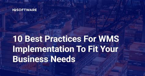 10 Warehouse Management System Implementation Best Practices