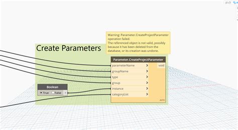 Creating Shared Parameters By Categories Revit Dynamo