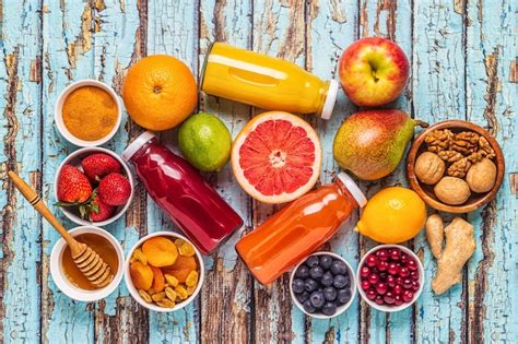 Premium Photo Foods For Keeping Lungs Healthy Top View