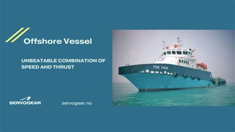 Offshore Vessels Controllable Pitch Propellers Cpp Servogear Tone Vik