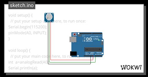 Analog Sensor Wokwi Esp32 Stm32 Arduino Simulator