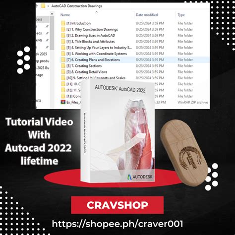 Autocad Construction Drawings Course Autocad Lifetime Usb Installer Shopee Philippines