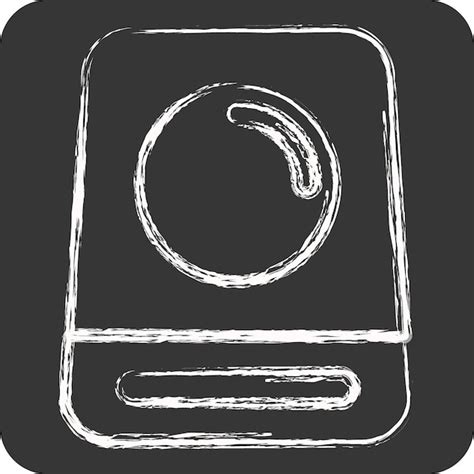 Premium Vector Icon Dvd Suitable For Computer Components Symbol Chalk Style Simple Design