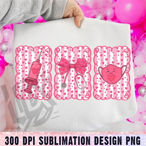 Nurse Bow Png Nurse Coquette Bow Png Valentines Nurse Png Nurse