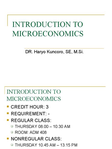 Introduction To Microeconomics Pdf