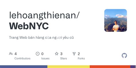 GitHub lehoangthienan WebNYC Trang Web bán hàng của người yêu cũ