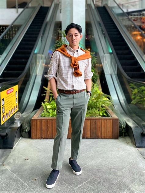 ดูไอเดียสไตล์การแต่งตัวสำหรับ「เสื้อฮู้ด ผ้ายืด Dry สเวต มีซิป แขนยาว、กางเกง Smart ผ้าคอตตอน ขา 5