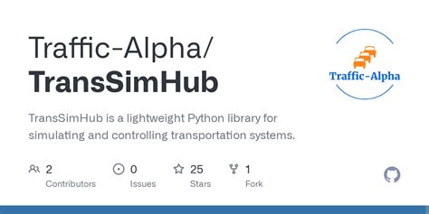 Github Traffic Alphatranssimhub Transsimhub Is A Lightweight Python