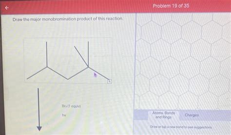 Solved Draw The Major Monochlorination Product Of This