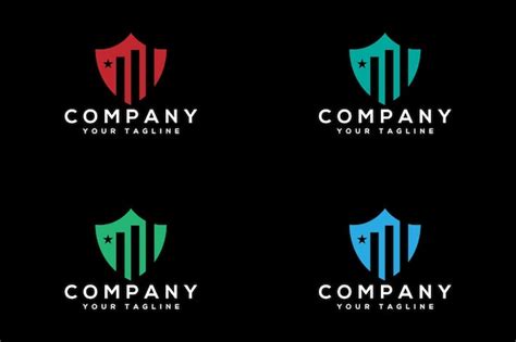 삼각형 로고 프리미엄 벡터