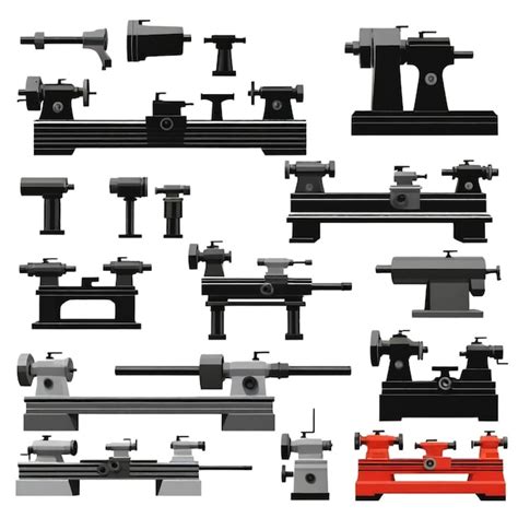 premium vector a collection of different types of metal objects