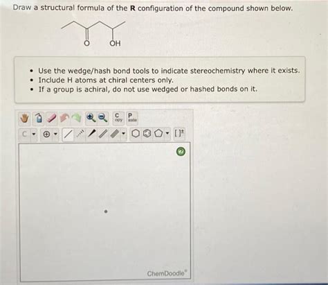 Solved Draw A Structural Formula Of The R Configuration Of Chegg Com