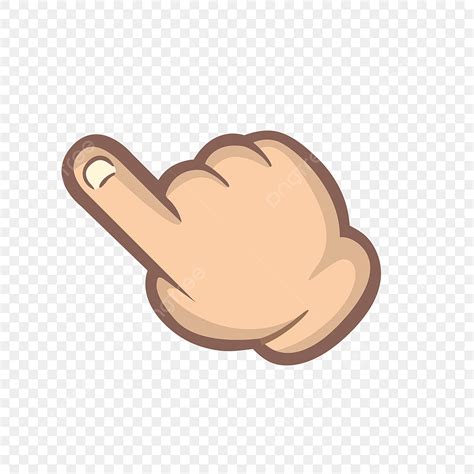 Finger Hand Touch Vector Art Png Cartoon Fingers Hand Tap Touch Click Pressing Isolated Hand