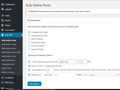 how to delete wordpress posts in bulk 2 simple resolutions