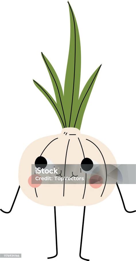 귀여운 웃는 마늘 쾌활한 야채 캐릭터와 재미있는 얼굴 벡터 일러스트 건강한 식생활에 대한 스톡 벡터 아트 및 기타 이미지 건강한 식생활 귀여운 긍정적인 감정 표현