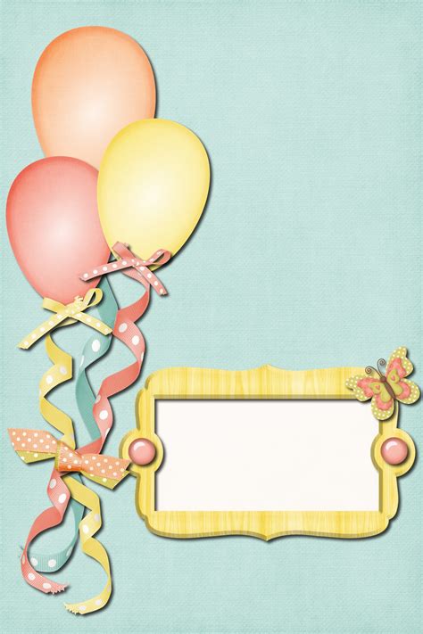 Blank Printable Birthday Invitations
