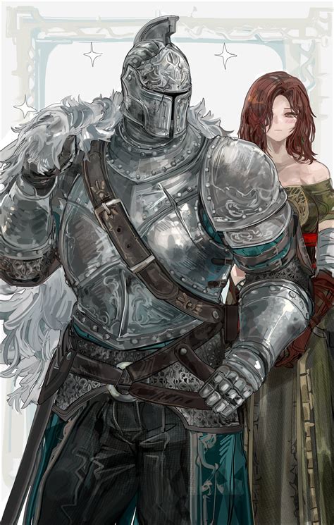 bearer of the curse and emerald herald dark souls and 1 more drawn by
