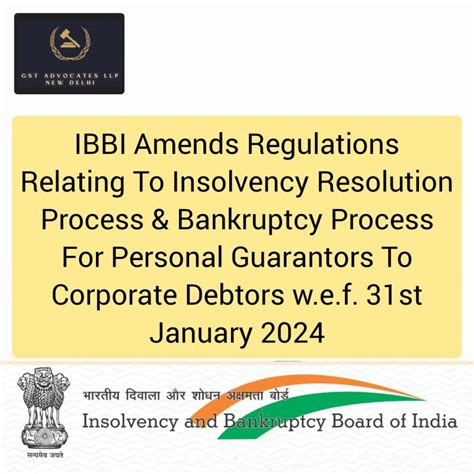 Gst Advocates Llp On Linkedin The Insolvency And Bankruptcy Board Of