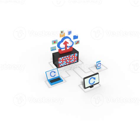 3d illustration of cloud data backup 10986952 png