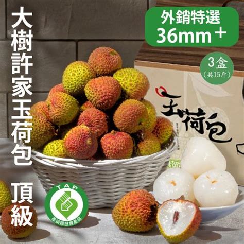 【十翼饌選果】高雄大樹許家 頂級玉荷包 5斤盒x3產銷履歷36mm以上顆禮盒荔枝龍眼etmall東森購物網