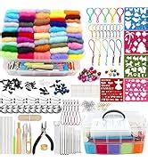 Needle Felting Kit 109 Pieces Set Wool Roving 36 Colors