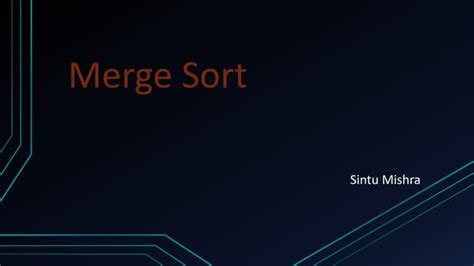 presentation merge sort pptx