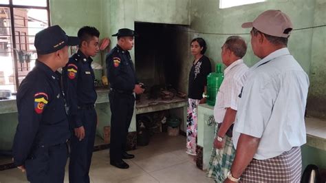 မုဒုံမြို့၌ မီးဘေးအန္တရာယ်ကြိုတင်ကာကွယ်ရေး တစ်အိမ်တက်ဆင်း လိုက်လံကွင်းဆင်းဆောင်ရွက