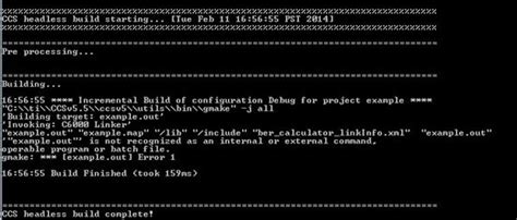CCS V Command Line Build Can T Find Gmake Code Composer Studio Forum Code Composer