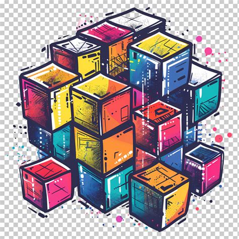 Coding Colorful Abstract Blocks Png Clipart Abstract Art Blocks Coding Colorful Free Png