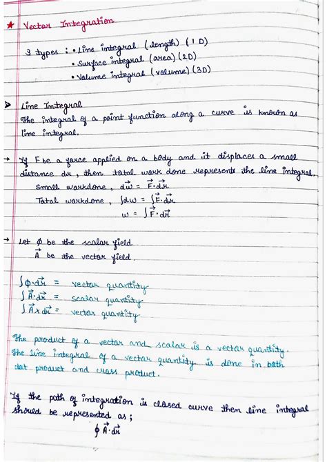 Solution Vector Integration Del Operator Gradient Of A Scalar Field Divergence Of A Vector
