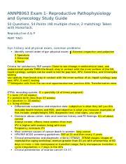 Studying Reproductive Pathophysiology Gynecology Exam Guide Course Hero