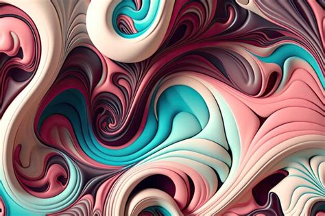 Vibrant And Dynamic Abstract Background With Swirling And Curving Lines