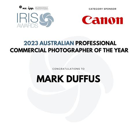 Congratulations To Mark Duffus The 2023 Australian Professional Commercial Photographer Of The