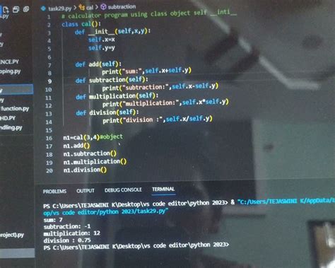 tejaswini karrola on linkedin task 28 practiced class object self init