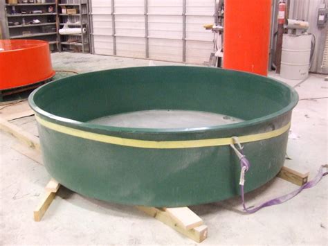 735 Gal Round Fiberglass Tank With Flat Bottom Hydro Composites Llc