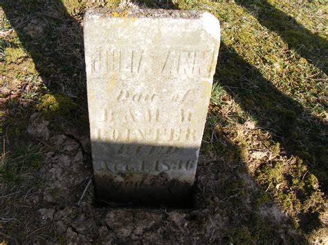 Julia Ann Pointer 1822 1836 Mémorial Find A Grave